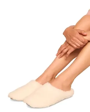 Eberjey Faux Sherpa Slip On Slippers