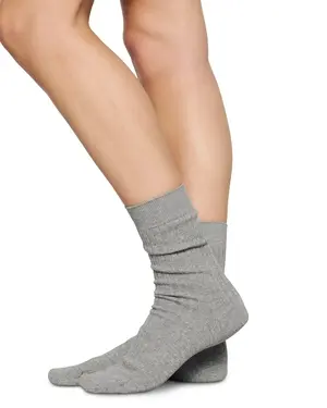 Eberjey Essential Rib Socks - Dark Heather