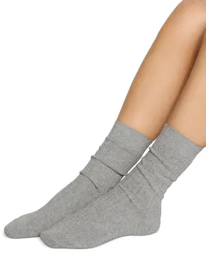 Eberjey Essential Rib Socks - Dark Heather