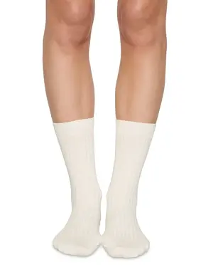 Eberjey Essential Rib Socks - Ivory