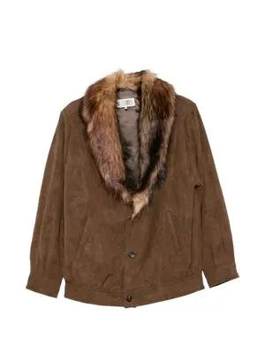 MAISON MARGIELA Faux-fur Collar Jacket