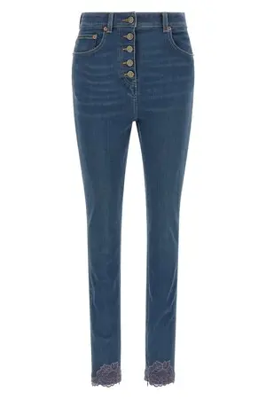 Valentino Garavani Lace Insert Jeans