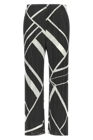 Issey Miyake Fold Line' Pants - Gray