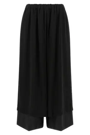 Comme Des Garçons Double Layer Trousers - Black