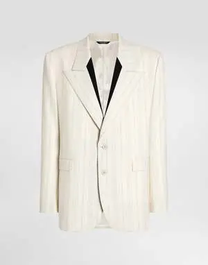 Dolce & Gabbana Sinatra Single-breasted Pinstripe Wool Jacket - Multicolor