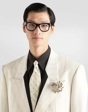 Dolce & Gabbana Sinatra Single-breasted Pinstripe Wool Jacket