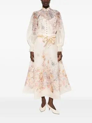 Zimmermann Ascent Linen And Silk Blouse