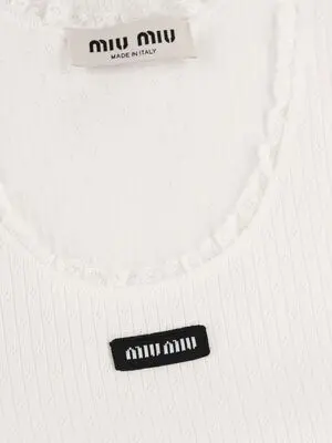 Miu Miu Log Octton Tank Top