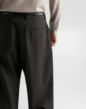 Dolce & Gabbana Pinstripe Virgin Wool Trousers