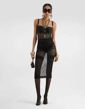 Dolce & Gabbana Lace Midi Dress