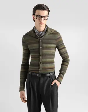 Dolce & Gabbana Ribbed Wool Cardigan
