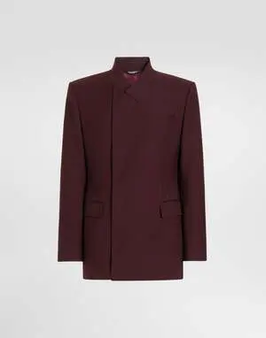 Dolce & Gabbana Sicilia Double-breasted Wool Gabardine Jacket - Multicolor