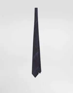 Dolce & Gabbana Striped-print Twill Tie - Multicolor