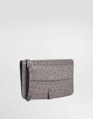 Dolce & Gabbana Ostrich Leather Clutch
