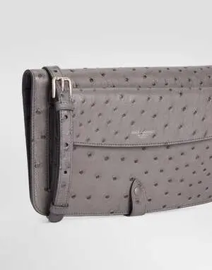 Dolce & Gabbana Ostrich Leather Clutch