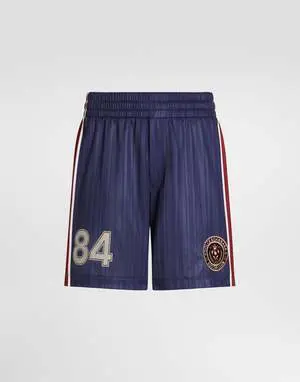 Dolce & Gabbana Striped Jersey Bermuda Shorts