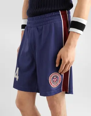 Dolce & Gabbana Striped Jersey Bermuda Shorts