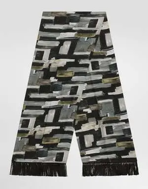 Dolce & Gabbana Abstract-print Silk Scarf - Multicolor