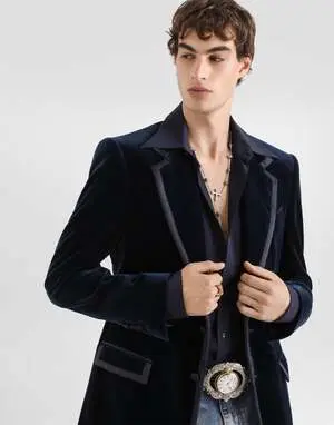Dolce & Gabbana Sicilia Single-breasted Tuxedo Jacket In Velvet