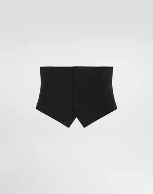Dolce & Gabbana Micro-rib Cummerbund - Black
