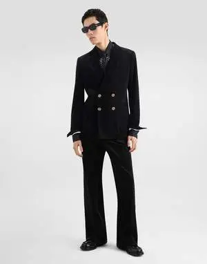 Dolce & Gabbana Portofino Double-breasted Velvet Jacket