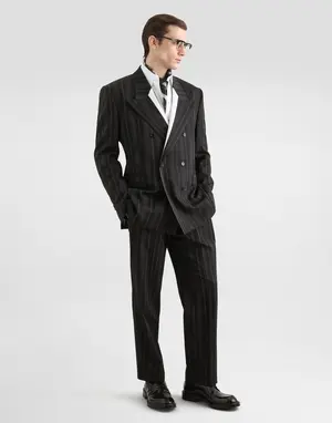 Dolce & Gabbana Pinstripe Wool Trousers