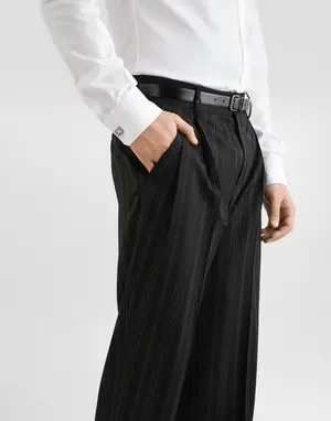 Dolce & Gabbana Pinstripe Wool Trousers