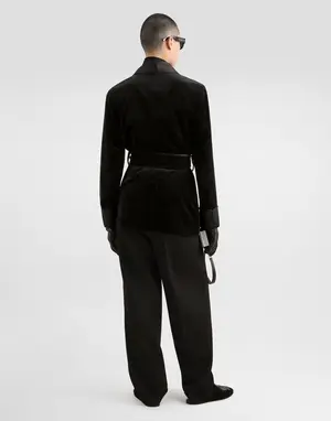 Dolce & Gabbana Velvet Sicilia Light Jacket