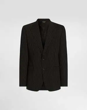Dolce & Gabbana Martini Light Single-breasted Pinstripe Wool Jacket - Multicolor