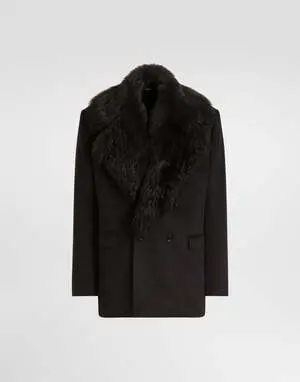 Dolce & Gabbana Palermo Double-breasted Cashmere Jacket - Grey