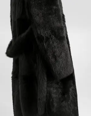 Dolce & Gabbana Long-haired Shearling Coat