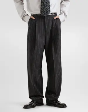 Dolce & Gabbana Pinstripe Flannel Trousers