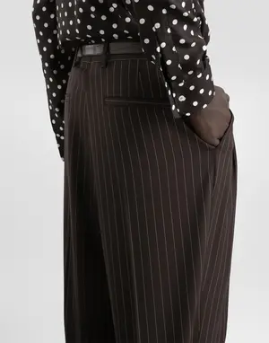 Dolce & Gabbana Pinstripe Wool Trousers