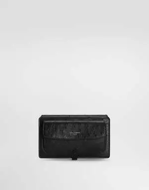 Dolce & Gabbana Ostrich Leather Crossbody Minibag - Black