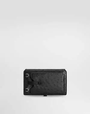 Dolce & Gabbana Ostrich Leather Crossbody Minibag