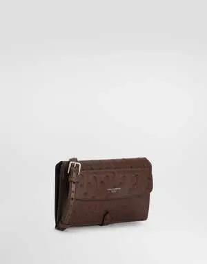 Dolce & Gabbana Ostrich Leather Crossbody Minibag
