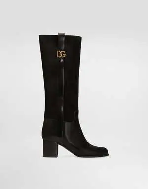 DOLCE & GABBANA Suede Riding Boots