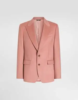 Dolce & Gabbana Sicilia Light Single-breasted Cashmere Jacket - Pink