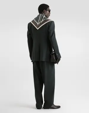 Dolce & Gabbana Single-breasted Micro-rib Jacket