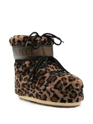 Moon Boot Icon Low Leopard Print Snow Boots