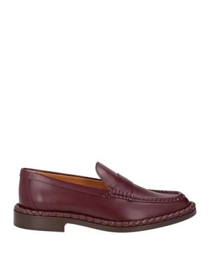 TOD'S Loafers Burgundy Size Soft Leather