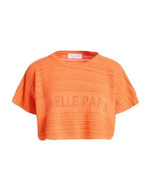 GAELLE PARIS Sweater Size Cotton, Acrylic - Orange
