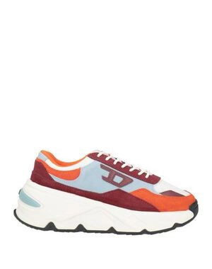DIESEL® Sneakers Size Leather, Textile Fibers - Red