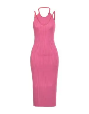 GAELLE PARIS Midi Dress Size Viscose, Polyester, Polyamide