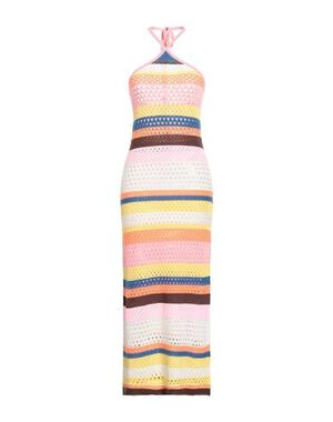 GAELLE PARIS Maxi Dress Size Acrylic, Cotton - Pink