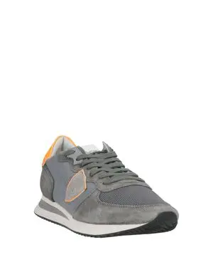 Philippe Model Sneakers Charcoal Size Leather, Textile Fibers