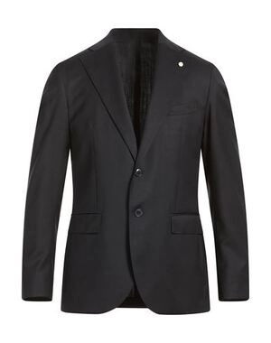LUIGI BIANCHI MANTOVA Blazer Size Virgin Wool - Black