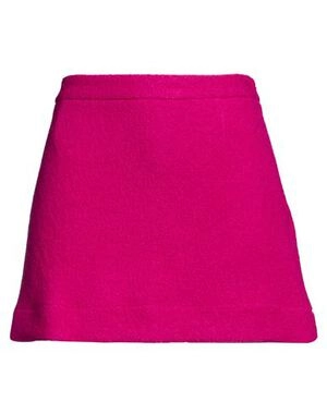 JUCCA Mini Skirt Size Virgin Wool - Fuchsia