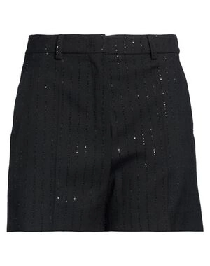 Max Mara Shorts & Bermuda Shorts Size Virgin Wool, Polyamide - Black