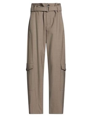 Brunello Cucinelli Pants Taupe Size Virgin Wool, Polyamide, Elastane